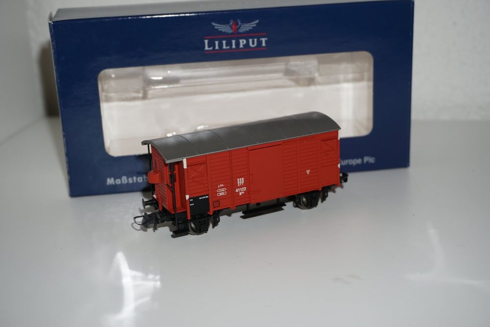 Liliput 224761 - SBB gedeckter Güterwagen K2d rot H0/DC | Kaufen auf Ricardo