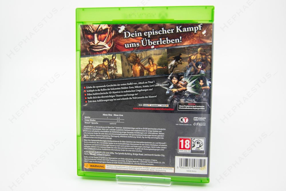 A.O.T. Wings of Freedom (Attack on Titan) Xbox One (Gebraucht) in ...