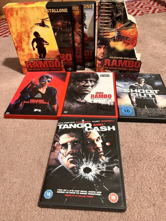 Silvester Stallone collection DVD , Rambo, Cobra (Gebraucht) in Basel ...