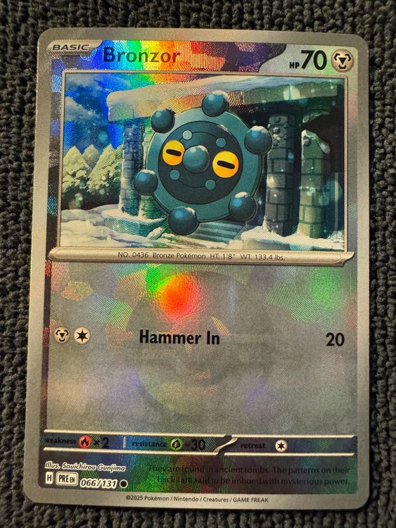 Pokemon Bronzor Pokeball 66/131 Prismatic Evolutions (Gebraucht) in ...