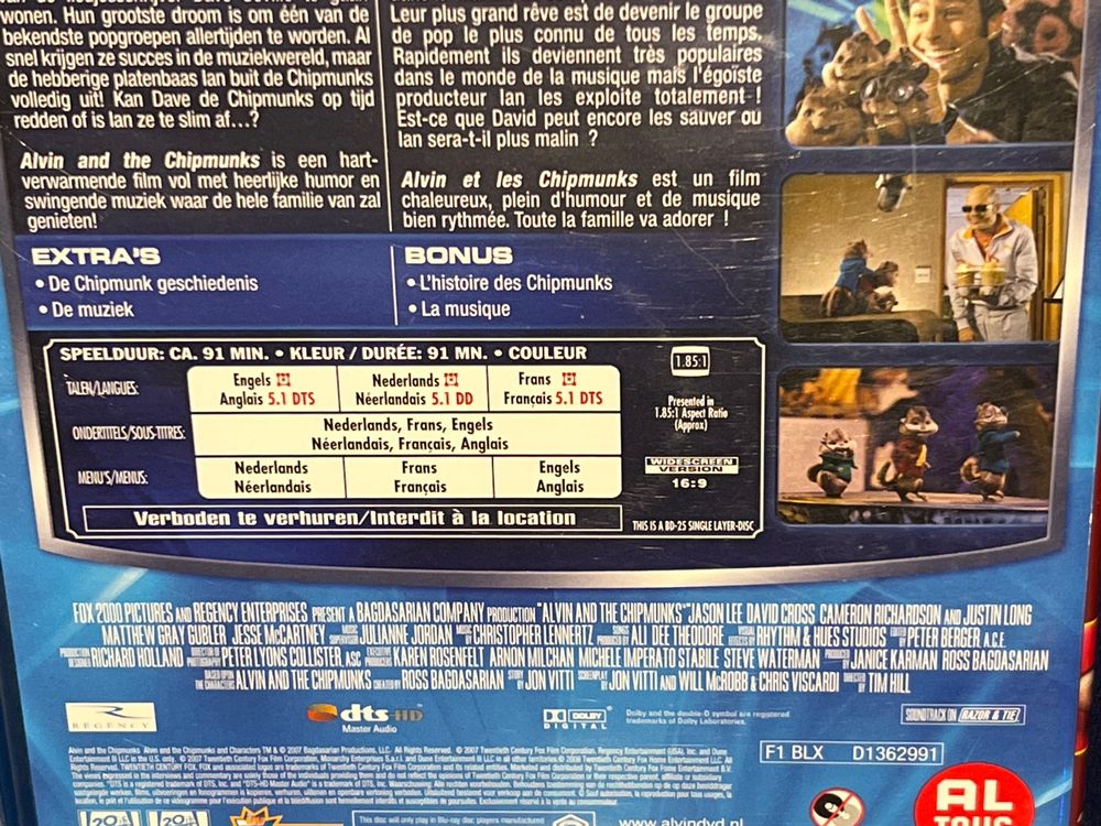 Blue-ray - Alvin and the Chipmunks - (Gebraucht) in Oberglatt ZH für ...