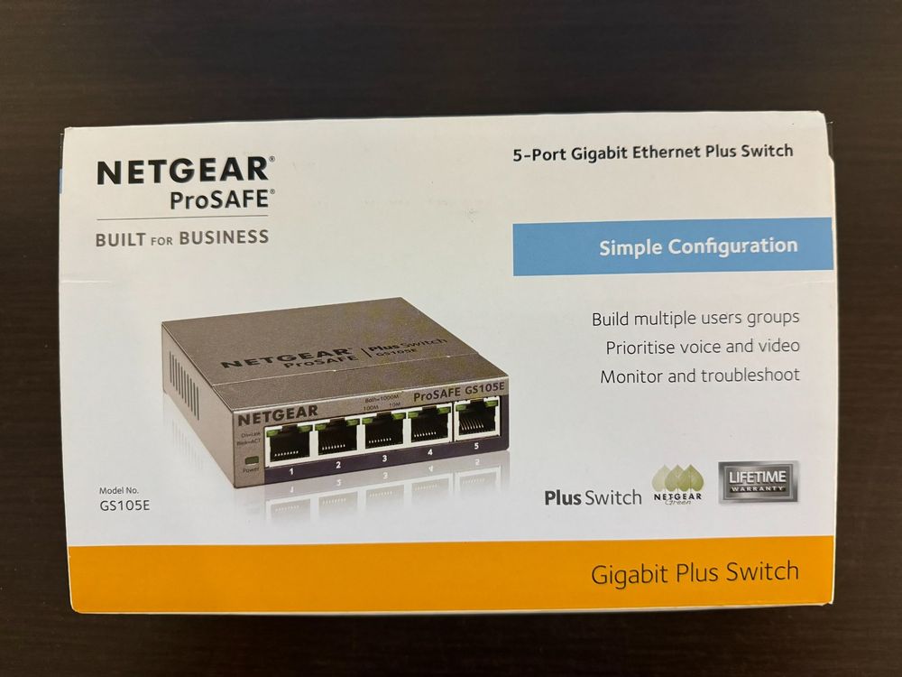 Netgear GS105E-200PES 5 Port Gigabit Ethernet Plus Switch | Kaufen auf ...