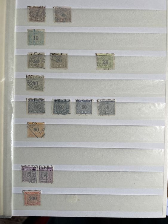 105 timbres de service des chemins de fer selon photos (Gebraucht) in ...