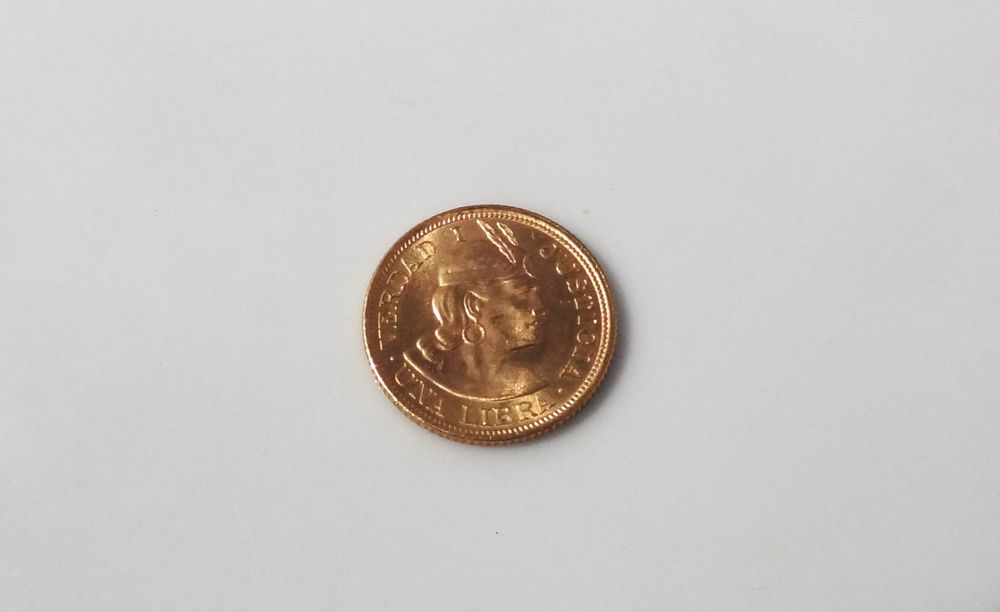 Peru Una Libra Gold 1966 (Neu (gemäss Beschreibung)) in Aarau für CHF ...