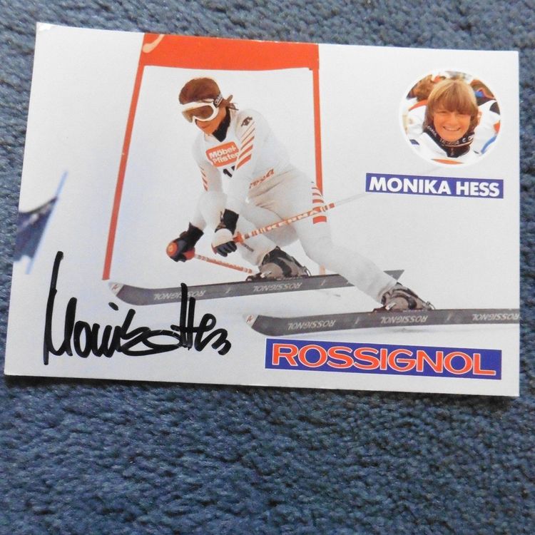Monika Hess,Foto,80-er J.,Rossignol,Engelberg,orig.Signiert | Kaufen ...
