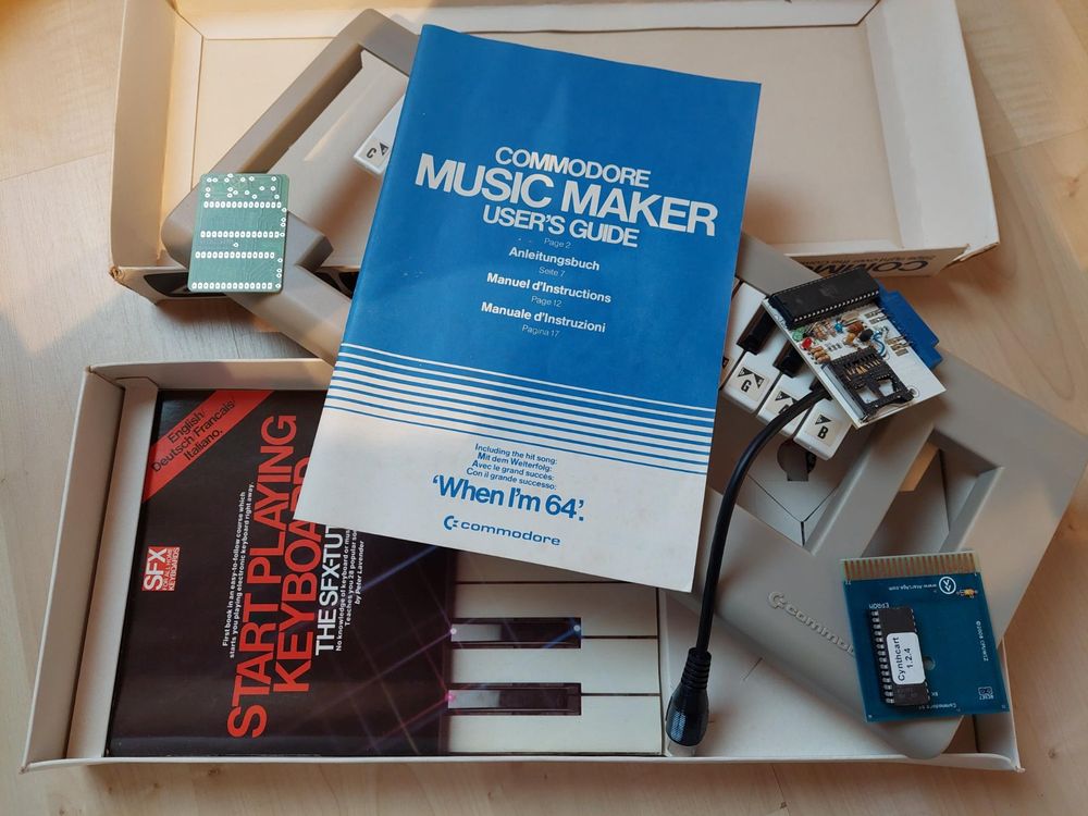Commodore 64 piano keyboard overlay und Cynthcard u.s.w | Kaufen auf ...