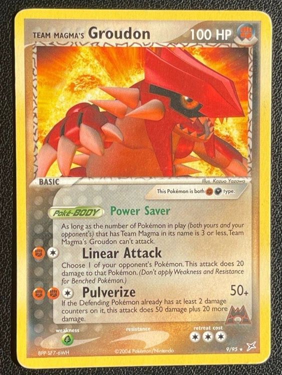 Groudon 9/95 Rare Pokémon Ex Team Magma vs Team Aqua | Kaufen auf Ricardo