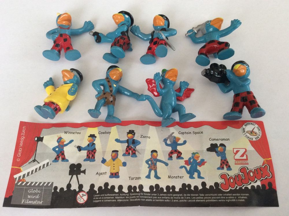 8 Globi Figuren von Zweifel (Globi wird Filmstar) (Gebraucht) in ...