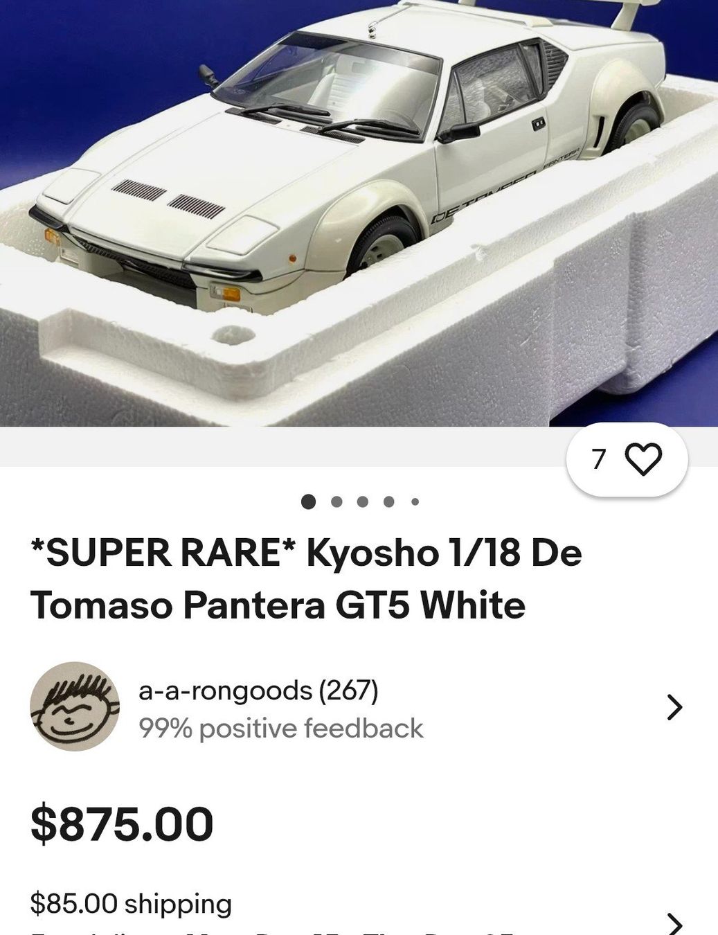 De Tomaso Pantera GT5 von kyosho in 1:18 (Neu (gemäss Beschreibung)) in ...