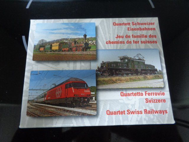Quartett Schweizer Eisenbahnen vollständig (Gebraucht) in Möhlin für CHF 4 – mit Lieferung auf ...