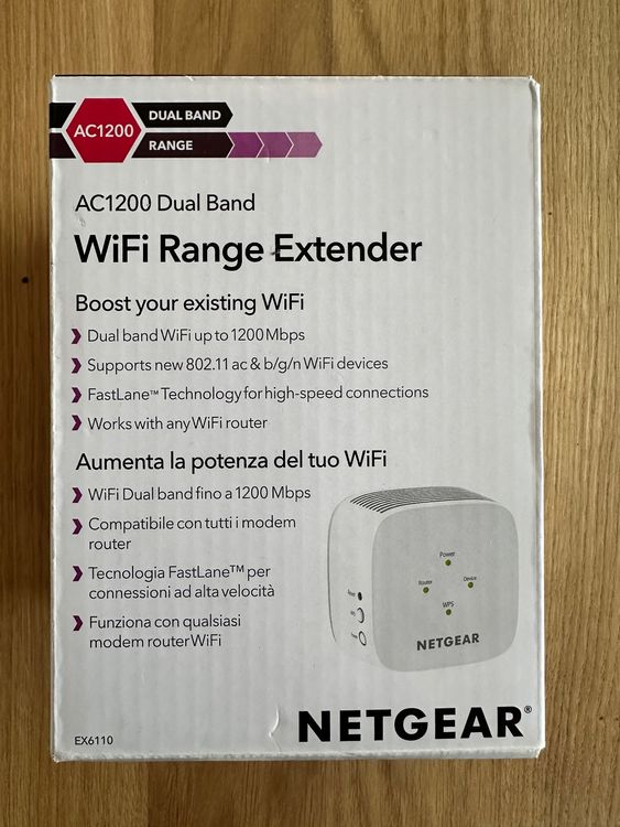 Netgear WiFi Range Extender EX6110-100PES (neu, ungeöffnet) (Neu und ...