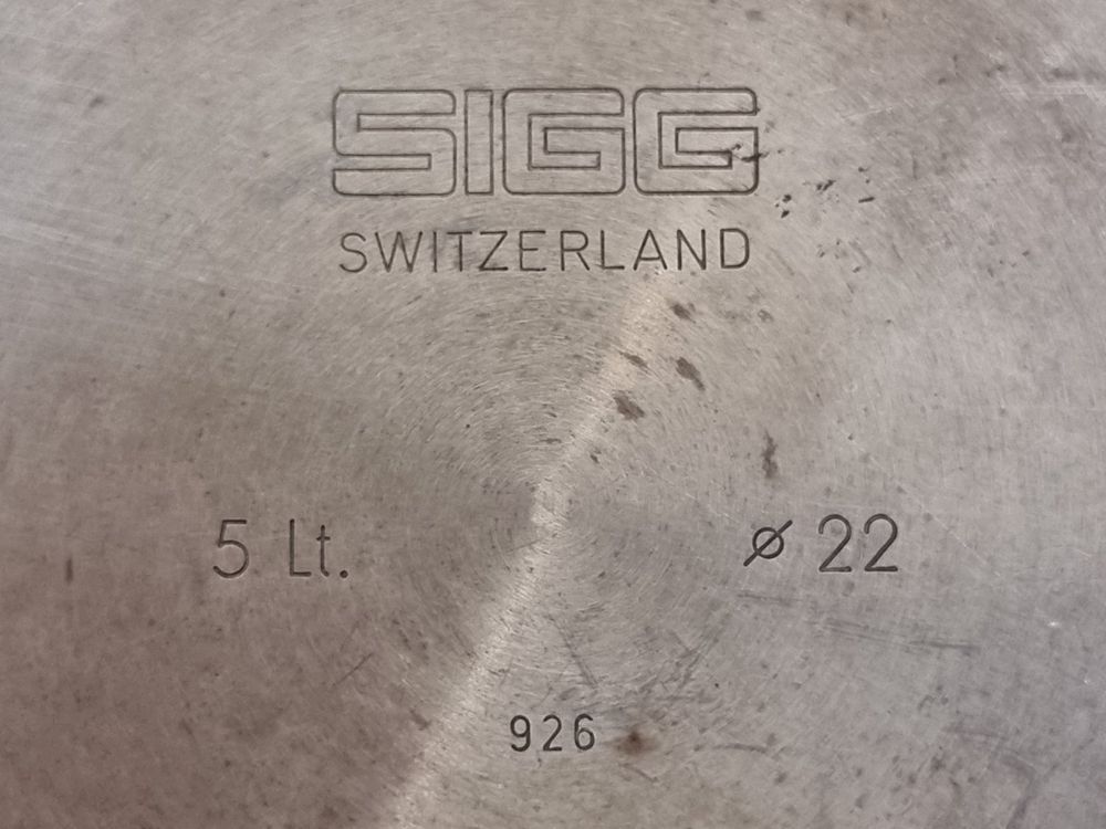 Autocuiseur SIGG Switzerland / diamètre 22 cm - 5 litres (D'occasion) à Charmey (Gruyère) pour ...