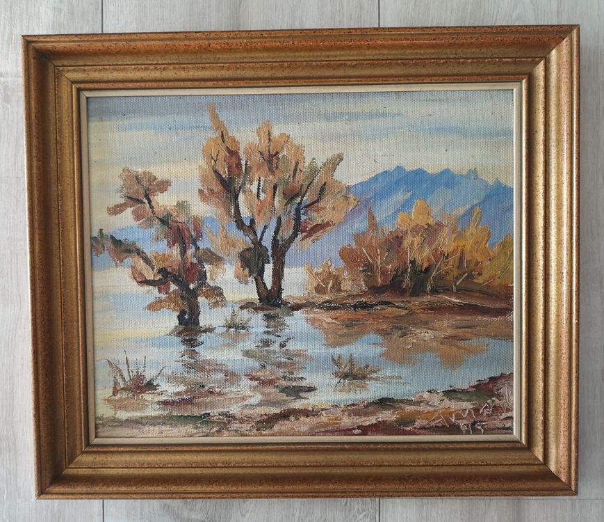 Peinture à l'huile, signature illisible (Gebraucht) in Conthey für CHF 30 – mit Lieferung auf ...