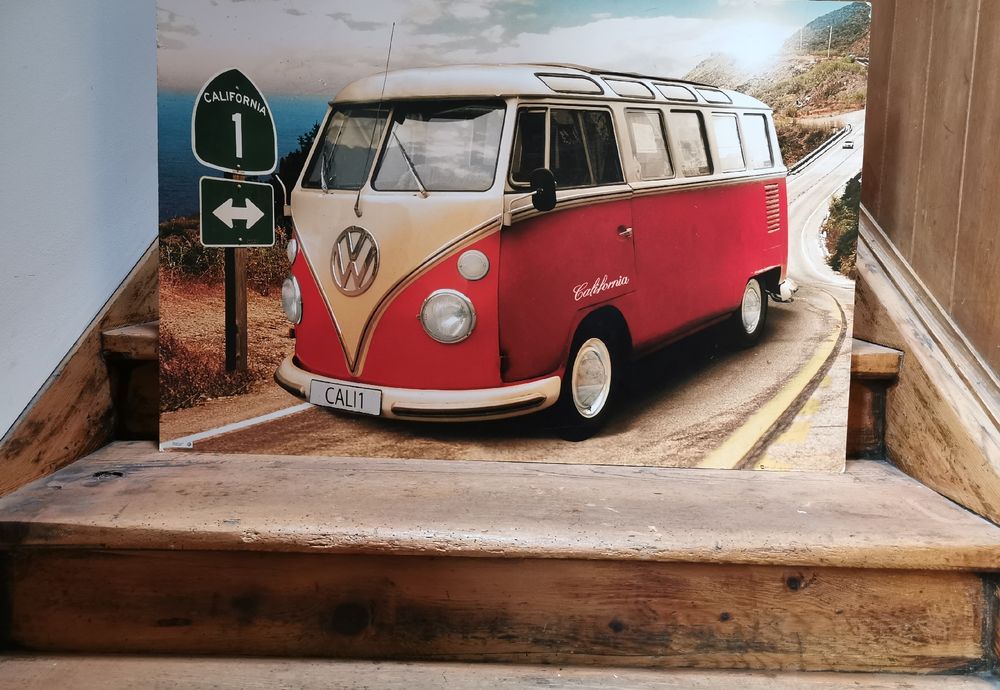 Cooles Bild/Poster, VW Bulli (Gebraucht) in Sevelen für CHF 15 – nur ...