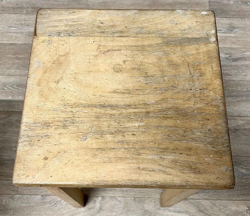 2 Stück Alte Vintage Hocker Taburett Holz Hocker (Gebraucht) in Reigoldswil für CHF 69 – mit ...