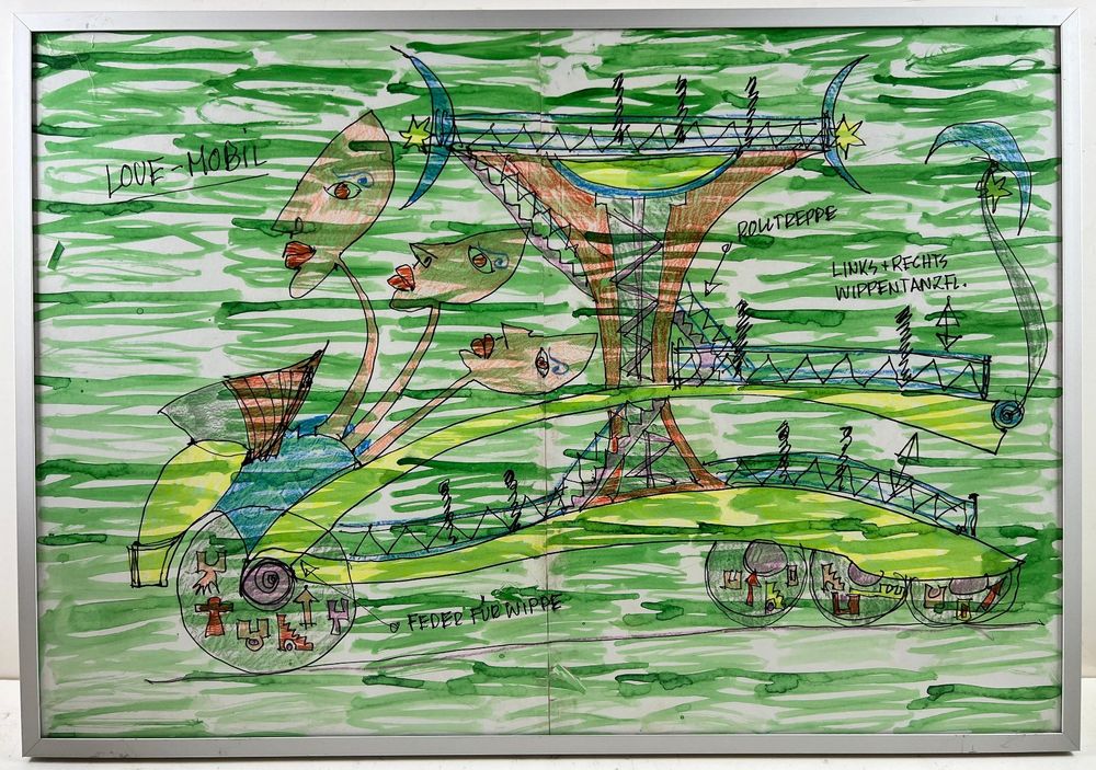 Ivan Hotz (19??-2021) Grosser Mischtechnik/ Aquarell (Gebraucht) in Neuhausen am Rheinfall für ...