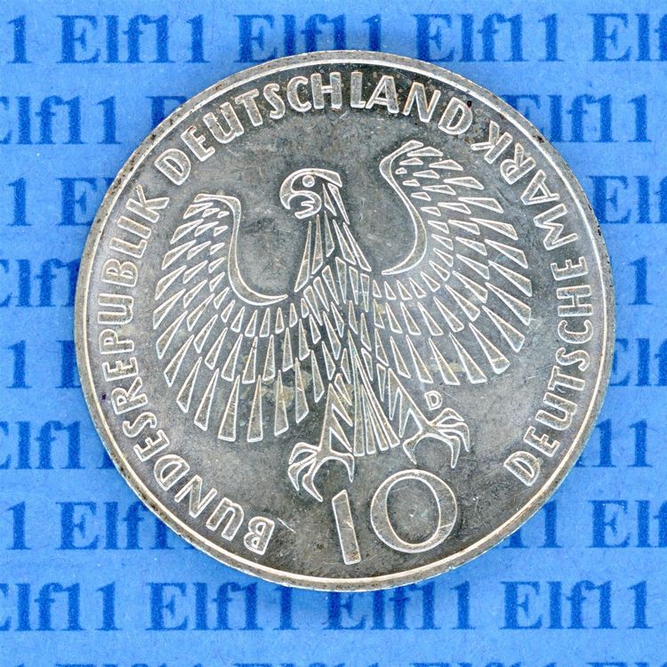 DEM__10.00 1972D Olympisches Feuer stgl 10 Deutsche Mark (Neu (gemäss Beschreibung)) in Widnau ...