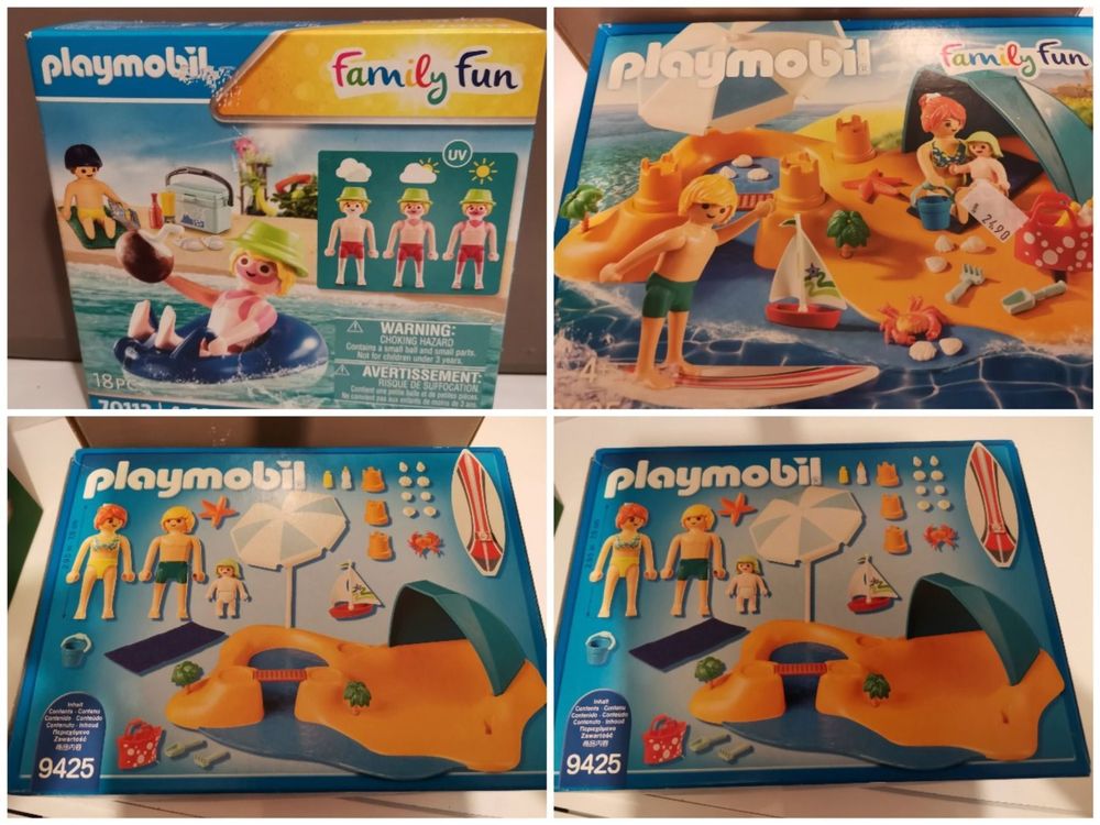 Playmobile Strand Family Fun 4 Packungen neu Wasser Np 50 fr | Kaufen auf Ricardo