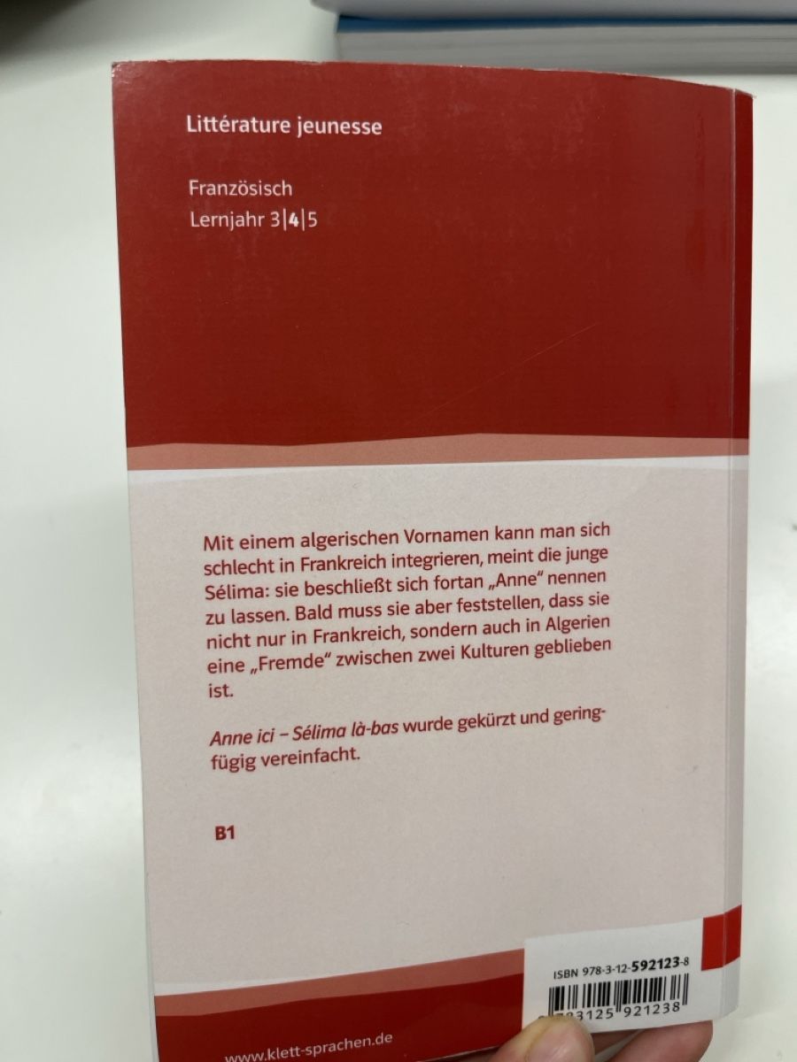 Französisches Jugendbuch "Anne ici - Sélime là-bas" (Gebraucht) in ...