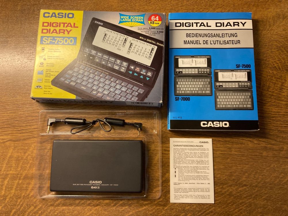 Casio SF-7500 digital diary | Kaufen auf Ricardo
