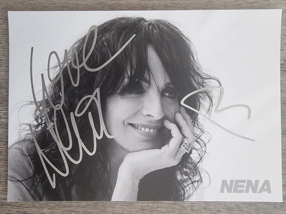 Autogramm von NENA Originalunterschrift (Neu (gemäss Beschreibung)) in Eglisau für CHF 7 – mit ...