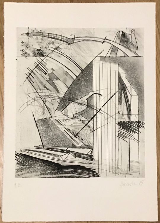 Jürg HÄUSLER (1946) Sehr Seltener Radierung Handsigniert | Acheter sur Ricardo