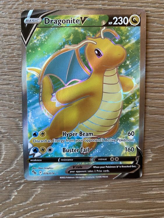 Dragonite V Full Art - Top Zustand! | Kaufen auf Ricardo