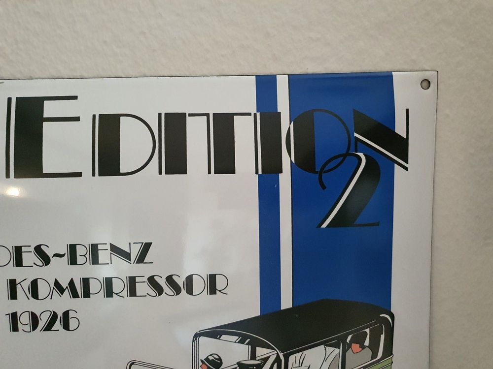 Emailschild Mercedes Benz Emaille Schild Reklame Oldtimer | Kaufen auf ...