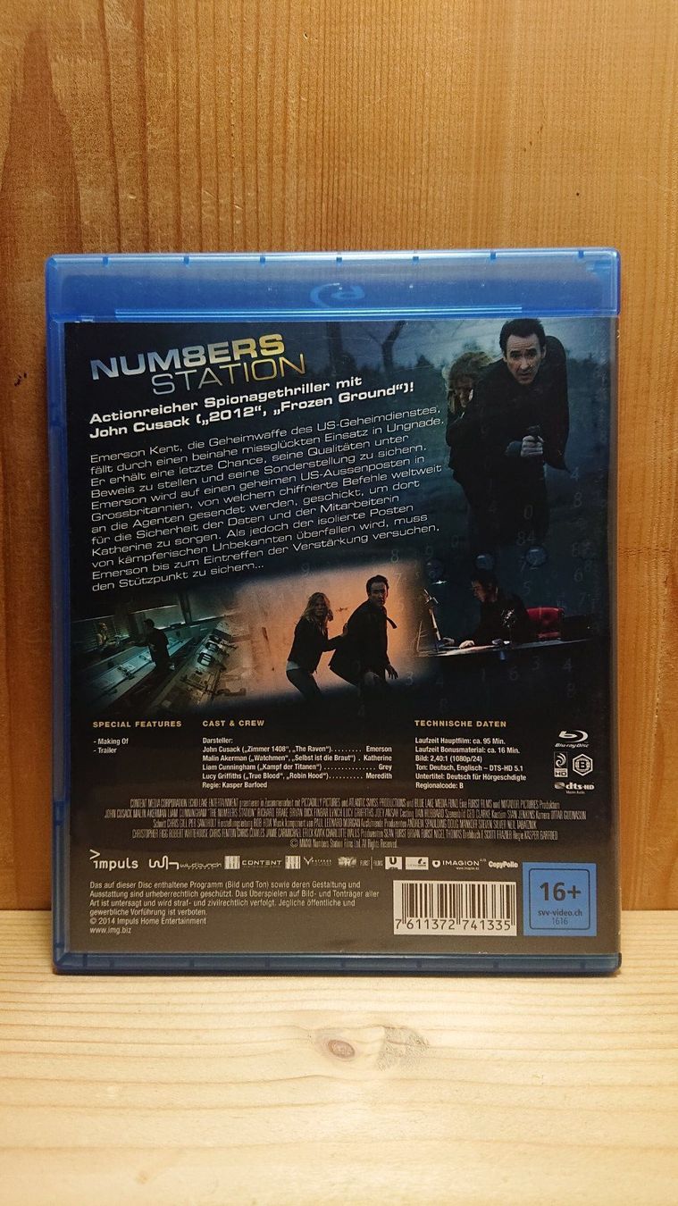NUMBERS STATION Blu-Ray mit John Cusack (Gebraucht) in Wilderswil für ...