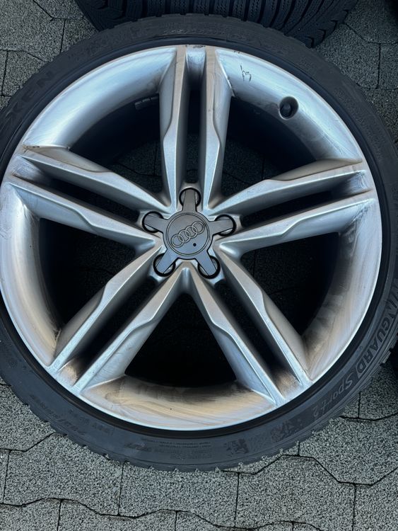4 Audi Winterräder Alufelgen mit Pneus 6mm Profil 255/35 19 (Gebraucht ...