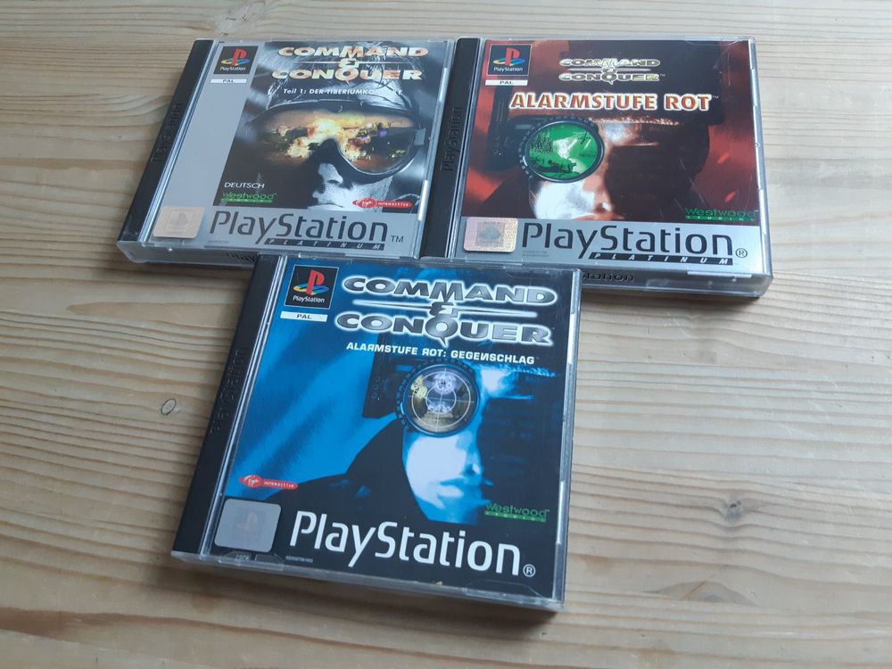 Command & Conquer PS1 Set: 1 + Alarmstufe Rot + Gegenschlag | Kaufen ...