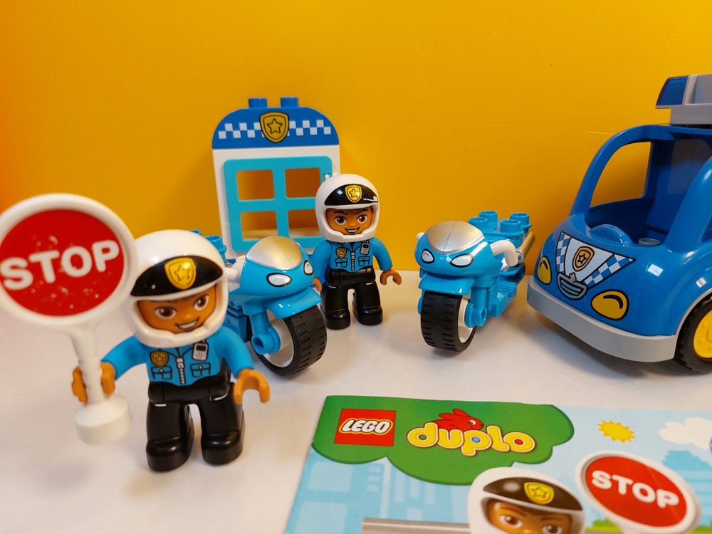 LEGO DUPLO 10809 Polizei -Streife + 1090 Motorrad - Komplett (Gebraucht ...