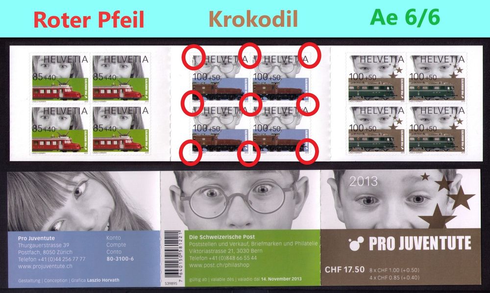 2013_J409-11Aa_Pro Juventute_MARKENHEFT LOKOMOTIVEN_Bahn !** | Kaufen auf Ricardo