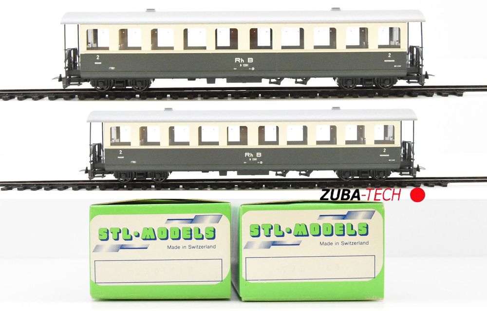 STL-Models 2x Personenwagen RhB Spur H0m GS mit OVP | Kaufen auf Ricardo