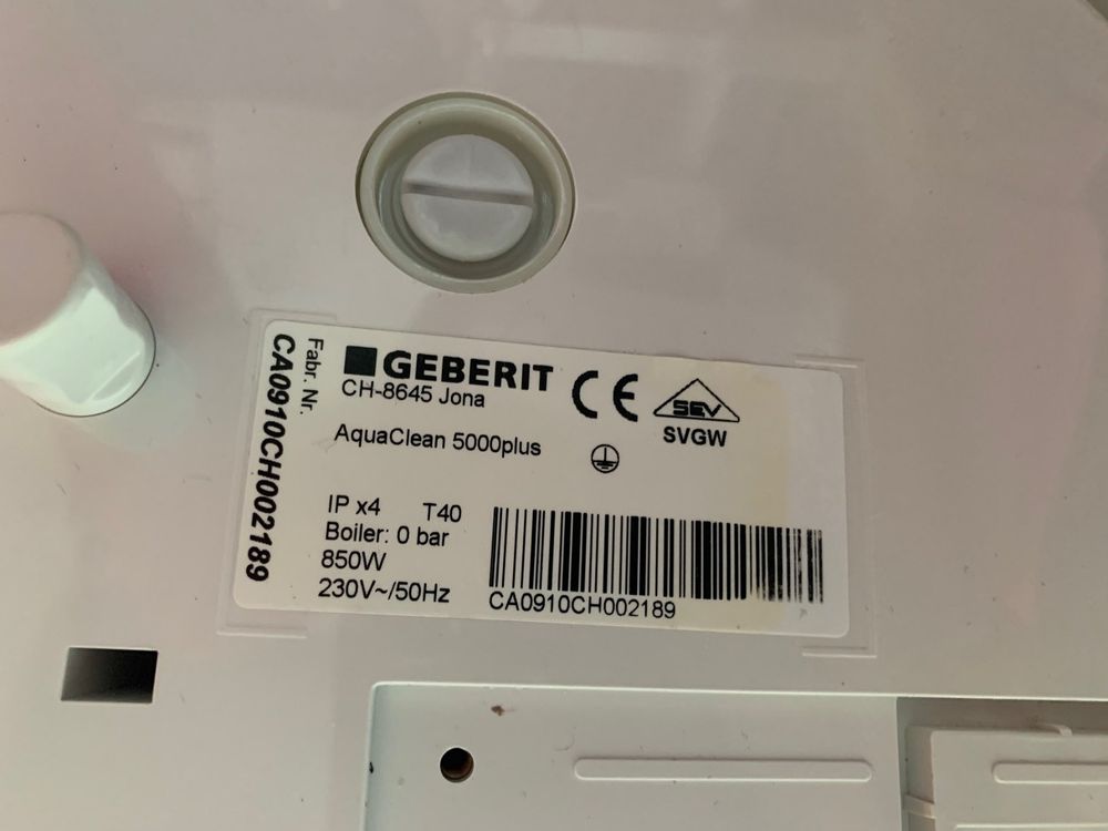 Geberit Dusch-WC AquaClean 5000plus weiss alpin (Gebraucht) in Horgen für CHF 180 – mit ...