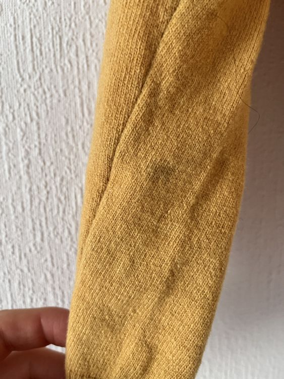 Peter Hahn 100% Virgin Wool Jumper, size 48, V-neck, Gold 54 (Gebraucht ...