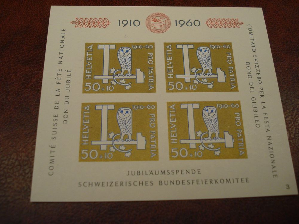 Block Pro Patria 1960 * | Kaufen auf Ricardo