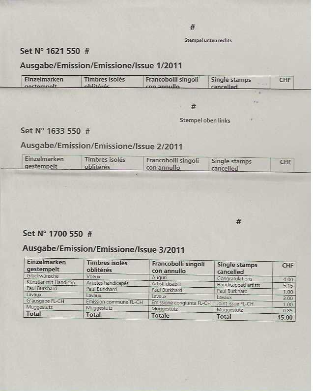 timbre série annuelle 2011 1 - 2- 3 (Neuf avec emballage d'origine) à ...