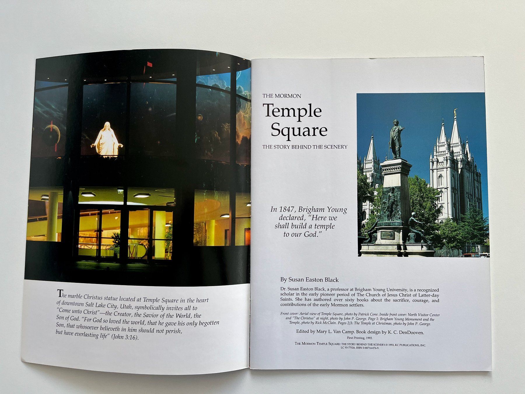 Broschüre Mormon Temple Square, Salt Lake City, schöne Fotos (Gebraucht ...