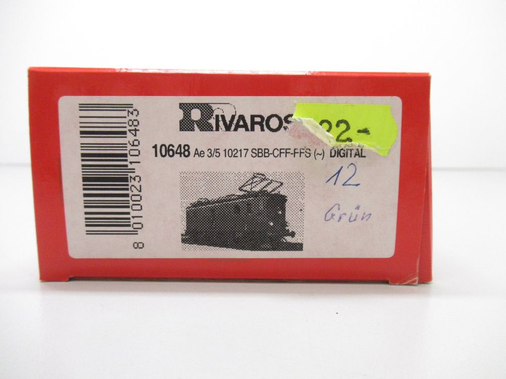 Rivarossi 10648 E-Lok Ae 3/5 SBB AC Digital H0 | Acheter sur Ricardo