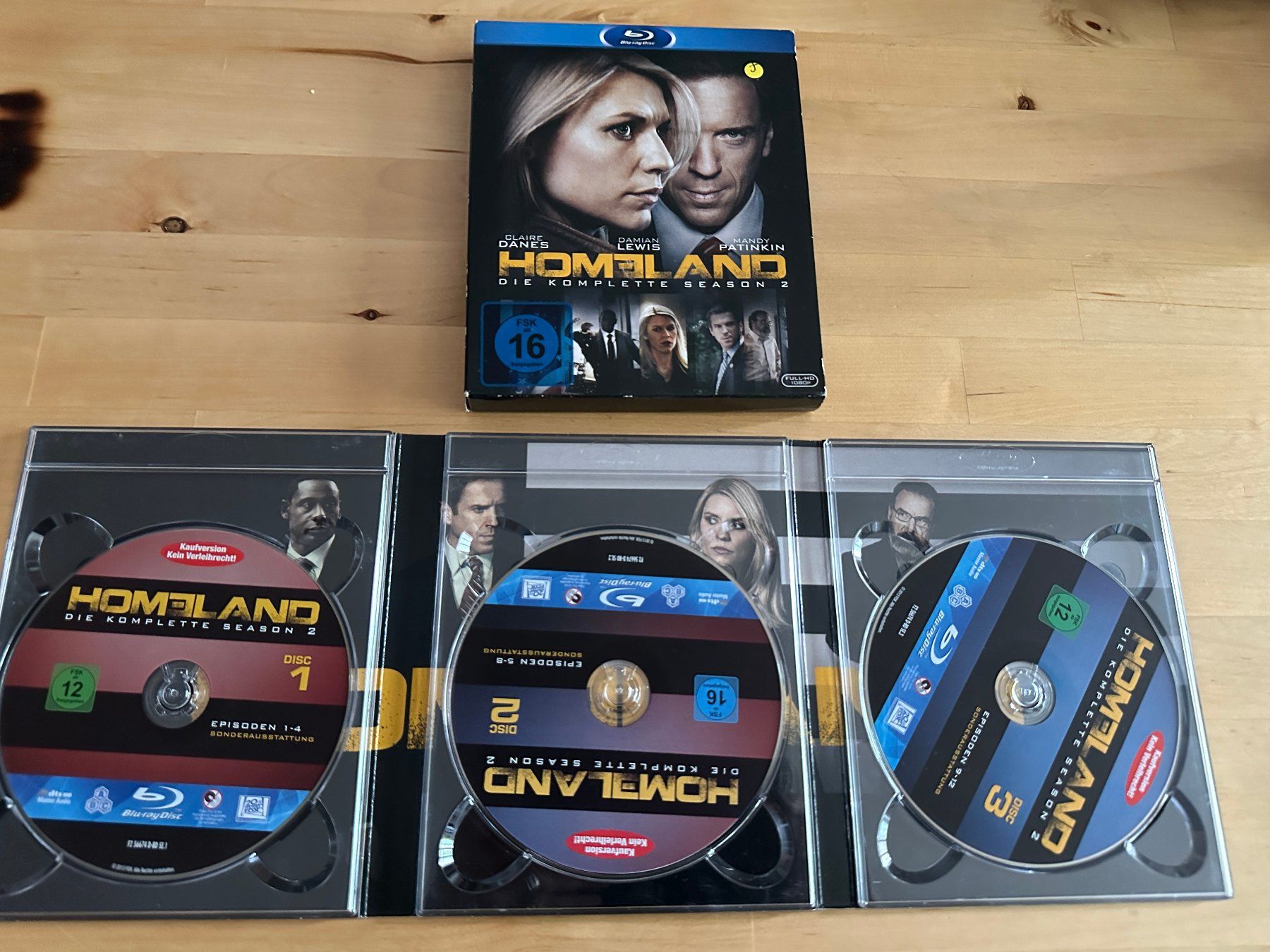HOMELAND Die komplette Staffel 2 BluRay Claire Danes Kult (Gebraucht ...