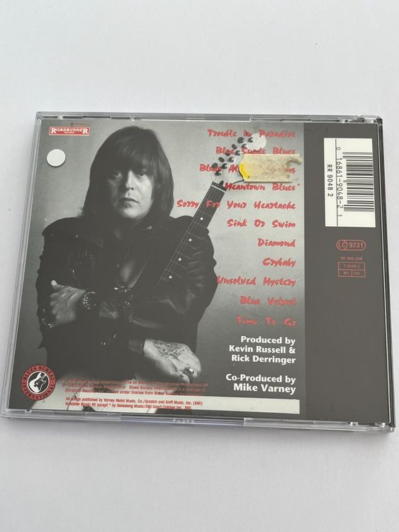 RICK DERRINGER - Back to the blues (Gebraucht) in Lohn-Ammannsegg für ...
