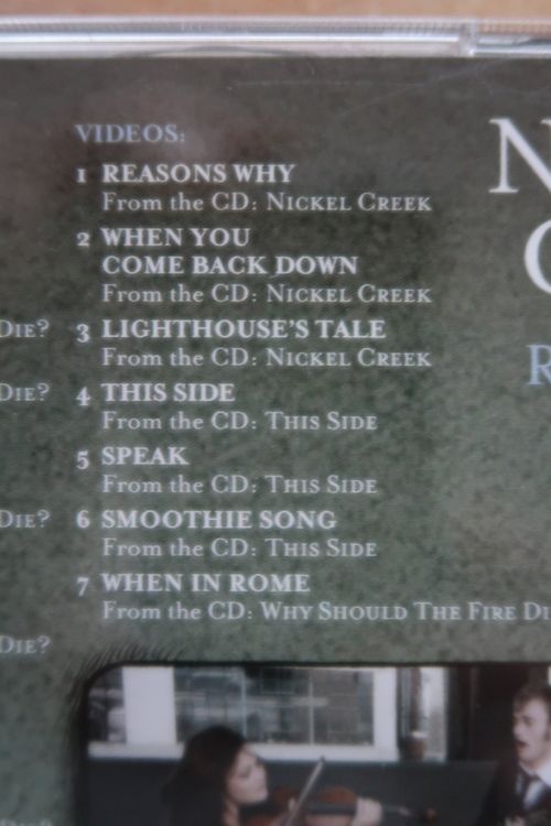 NICKEL CREEK - REASONS WHY THE VERY BEST - CD + DVD (Gebraucht) in ...