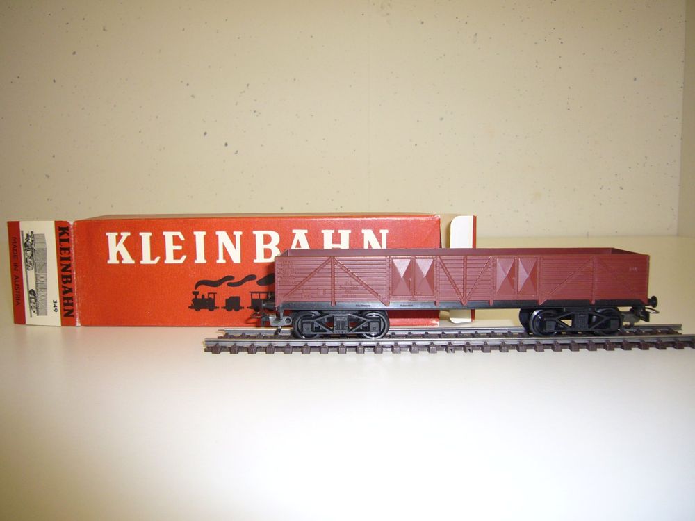 KLEINBAHN Nr. 349, Offener Güterwagen, OVP (Neu (gemäss Beschreibung ...