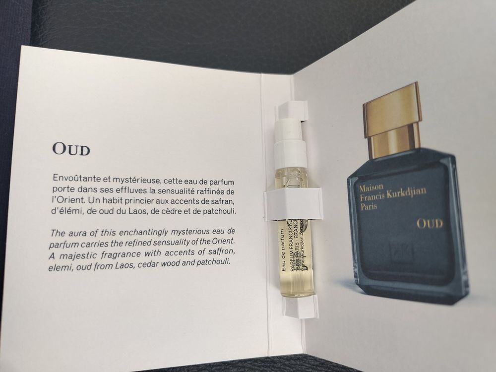 Maison Francis Kurkdjian Oud EdP new sample MFK (Neu und ...