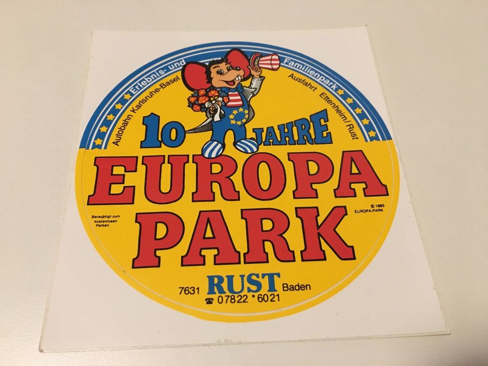Sticker - Aufkleber - EUROPA*PARK - 10 Jahre | Kaufen auf Ricardo