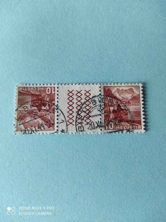 Briefmarken Helvetia Rp.10 Schloss Chillon 1939 🍀 | Kaufen auf Ricardo