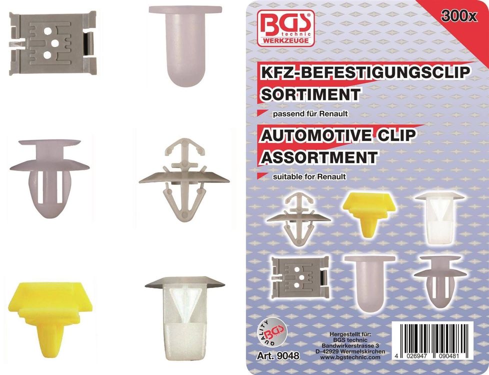 Kfz-Befestigungsclip-Sortiment für Renault, Fiat, Mercedes (Neu und ...