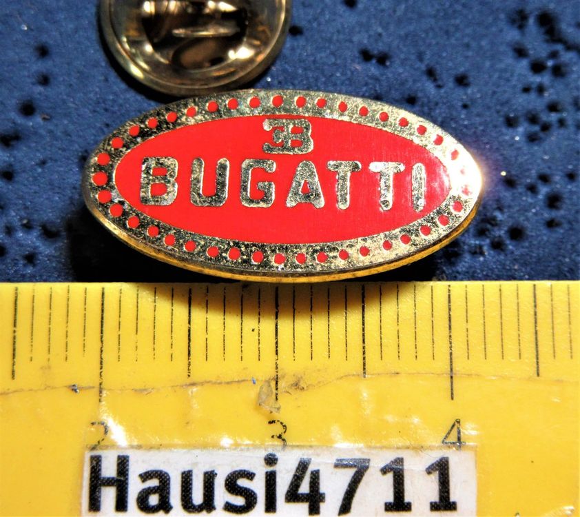 BUGATTI AUTO LOGO SCHMUCK-PIN GOLDIG (Neu (gemäss Beschreibung)) in für ...