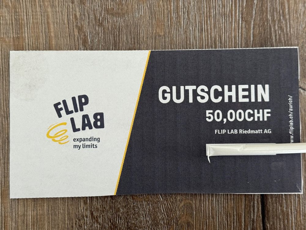 FLIP LAB Zürich 50.- Gutschein (Neu und originalverpackt) in ...